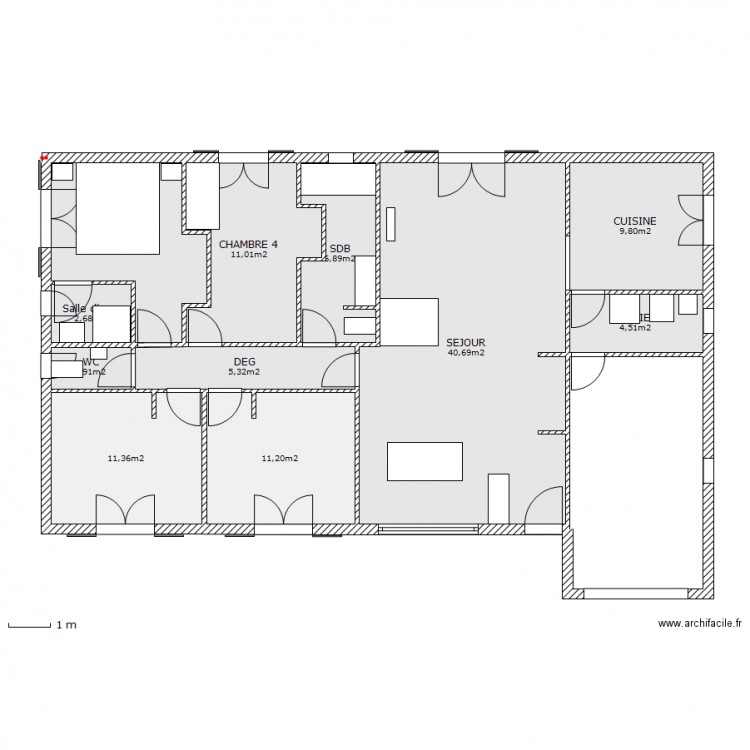 Plan – Maison T5 v10 – Par jul1131 ️ | ArchiFacile