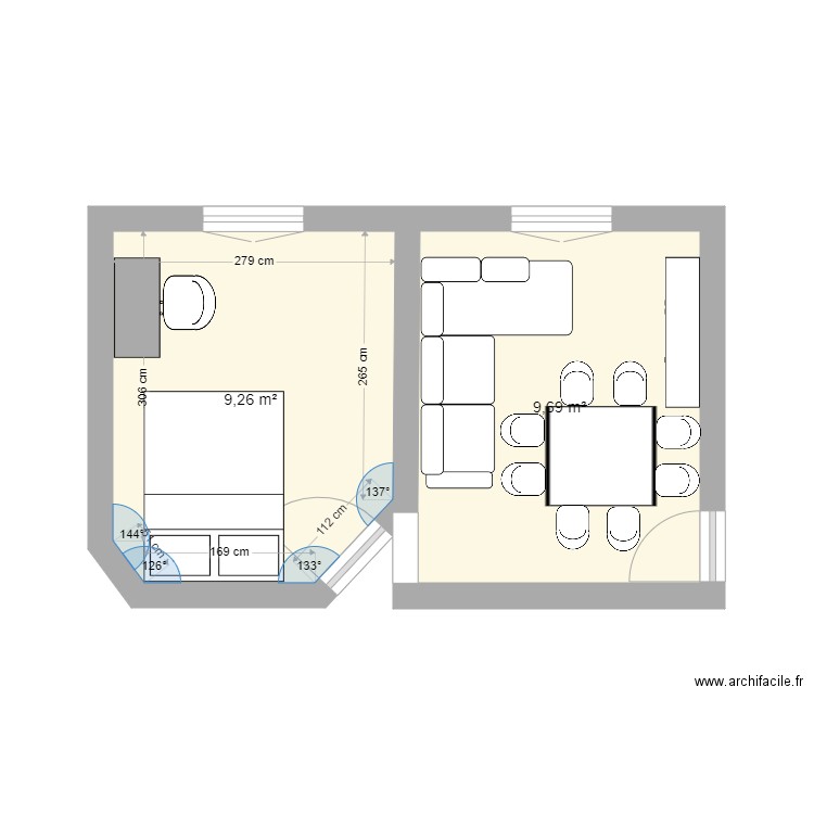 APPART CLP - Plan dessiné par JJB94