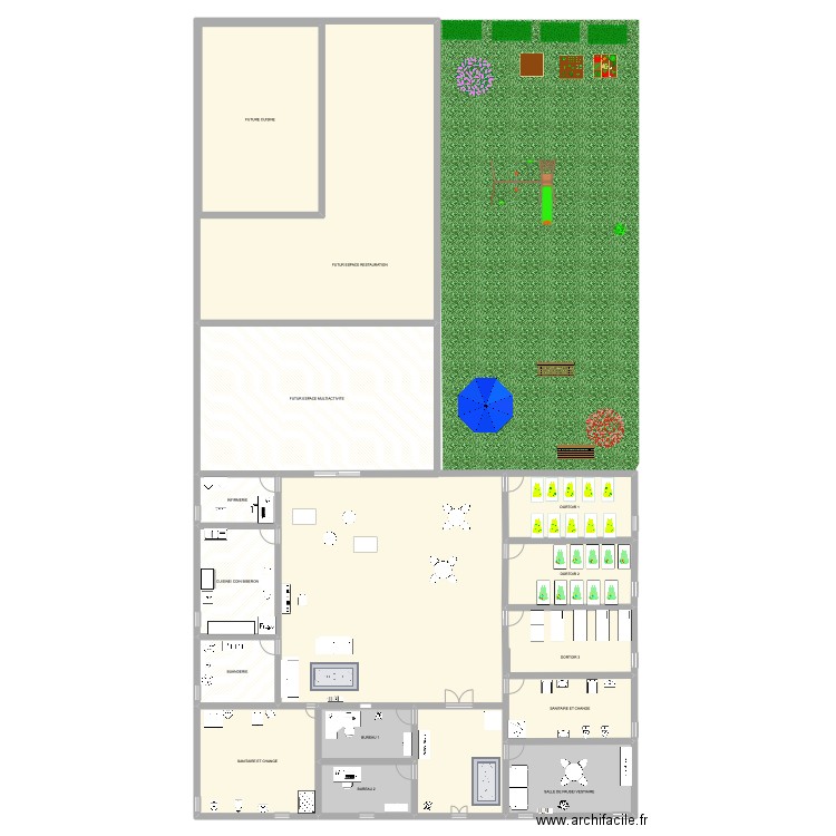 CRECHE - Plan dessiné par Manon14700