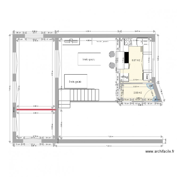 maison montagne - Plan dessiné par univers-alu