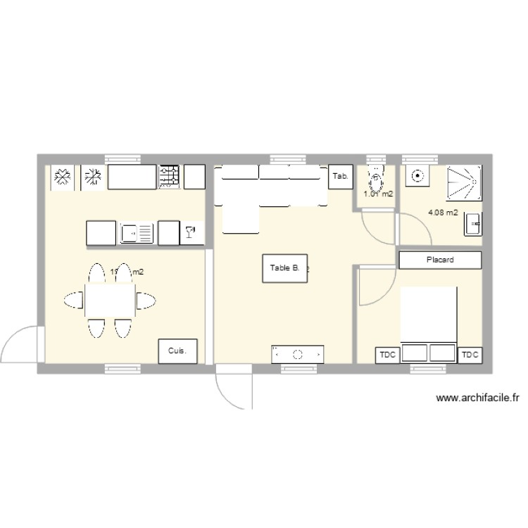 35 m2 - Plan dessiné par da822