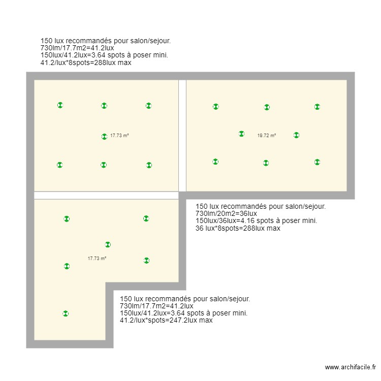 DEVIS SPOTS - Plan dessiné par FSE-PRO