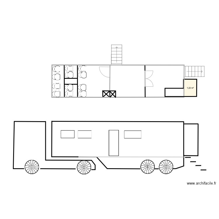 Safety'First - Plan 1 pièce 1 m2 dessiné par Pedrolaudi