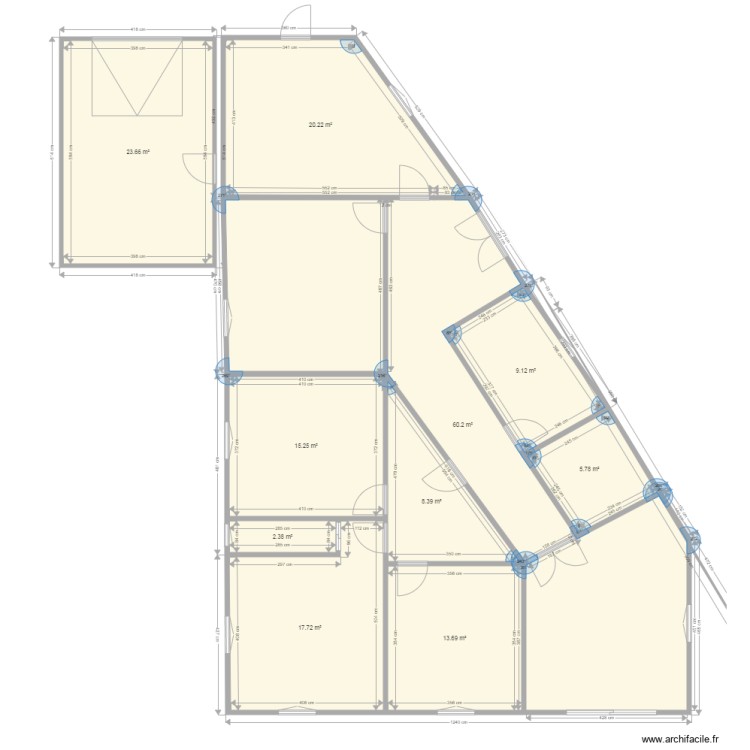 Plan – plan triangulaire 2 – Par b_kais ️ | ArchiFacile