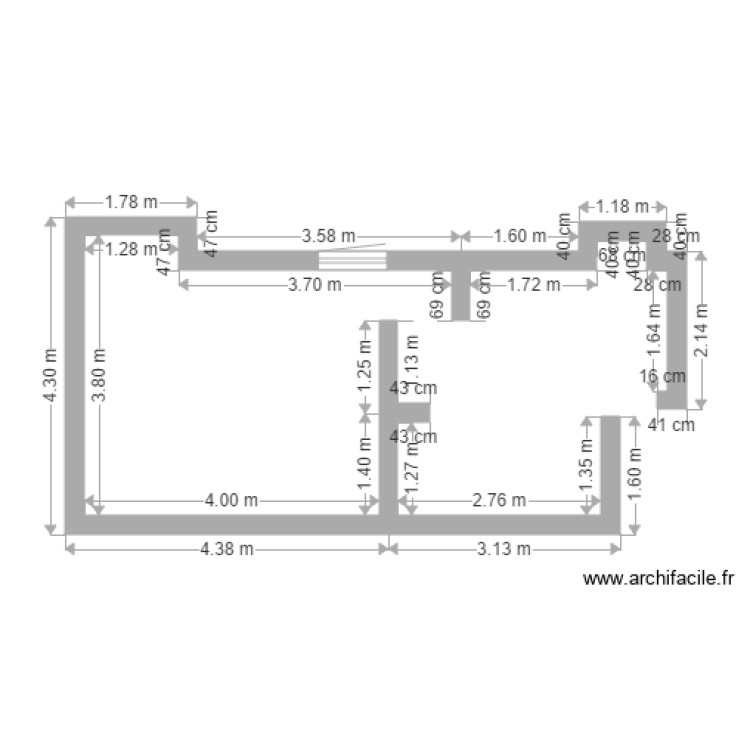 plan verdon en cours - Plan dessiné par MyCloud3D