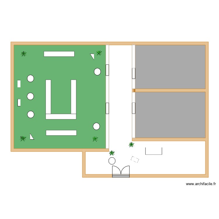 PLAN GYMNASE - Plan dessiné par Céline1807