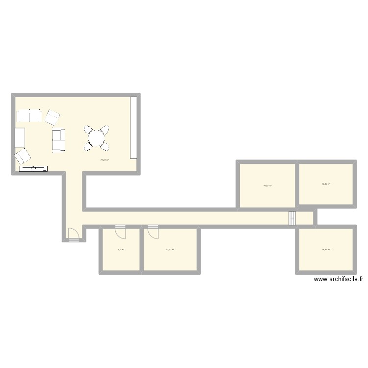 papi mamie - Plan 6 pièces 140 m2 dessiné par Pictureworld