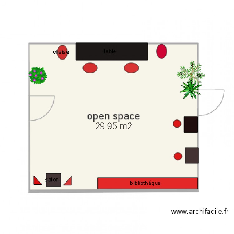 open space 1 - Plan dessiné par joelle26