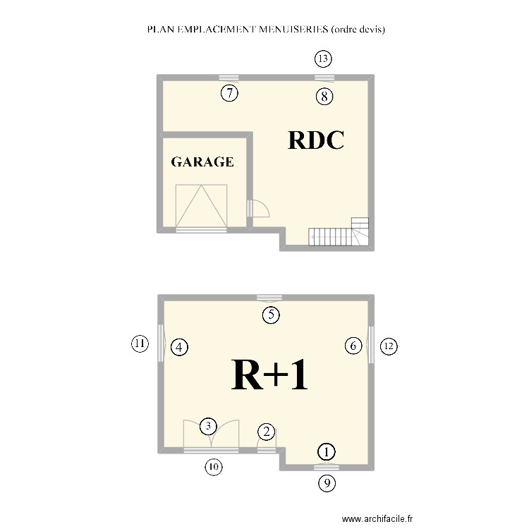 TOURETTE - Plan dessiné par suc passif