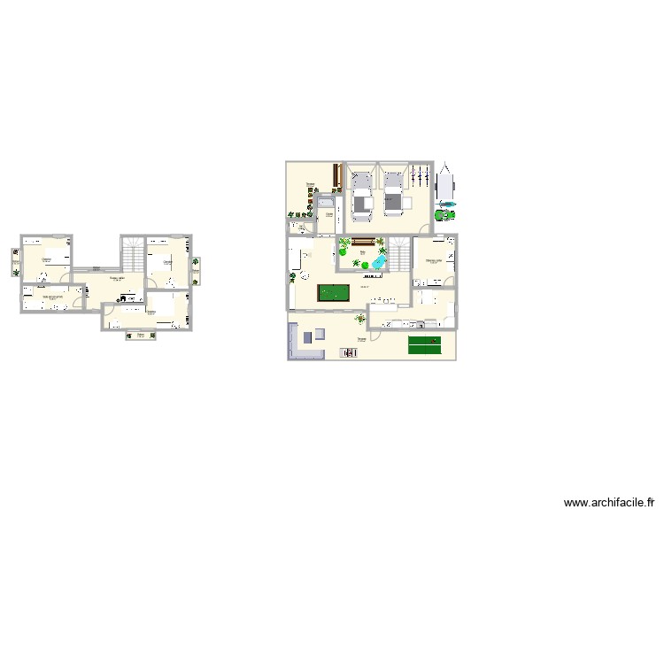 Maison - Plan dessiné par Azaz