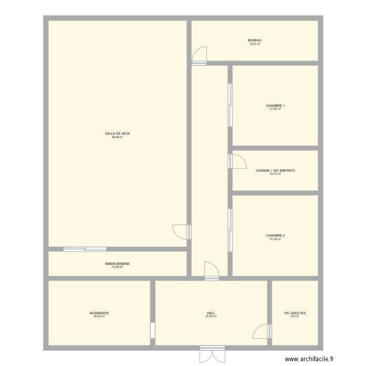 creche - Plan dessiné par aliciamlki