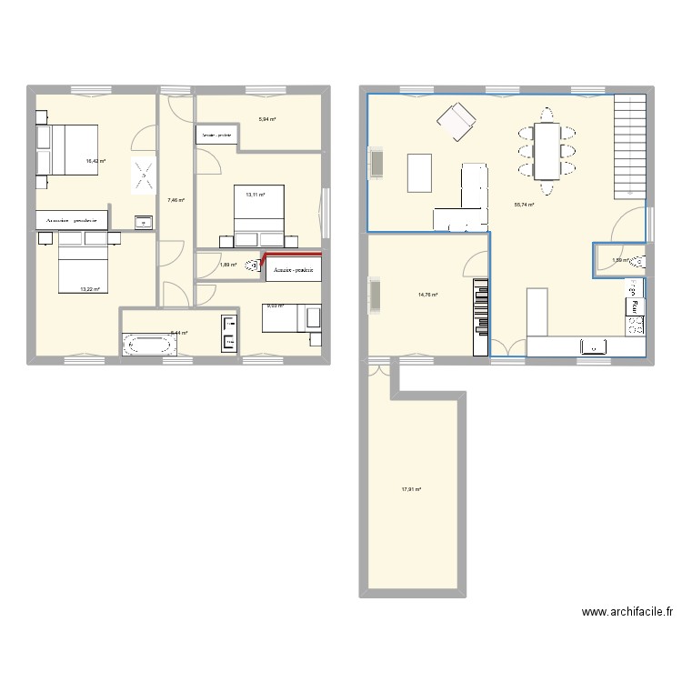 PERIGUEUX - Plan dessiné par alexlahams