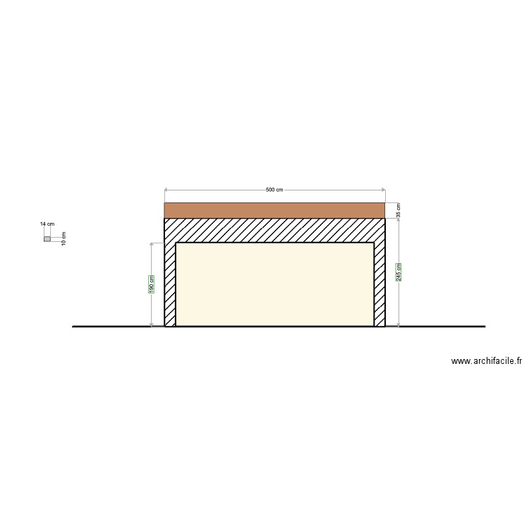 Plan de face - Plan dessiné par LNA0731