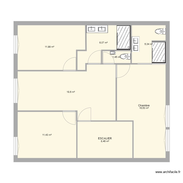 Plan – Coma R1 Projet Bis – Par RemRam ️ | ArchiFacile