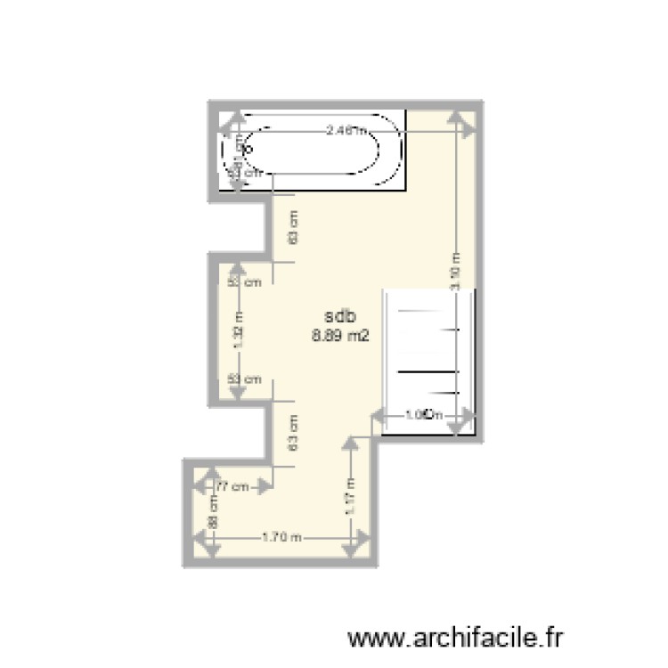 sdb - Plan dessiné par Erymanthe