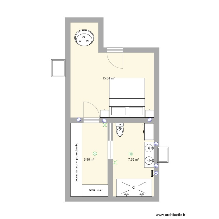 Extension SDB Dressing - Plan dessiné par MymyPetitPaon