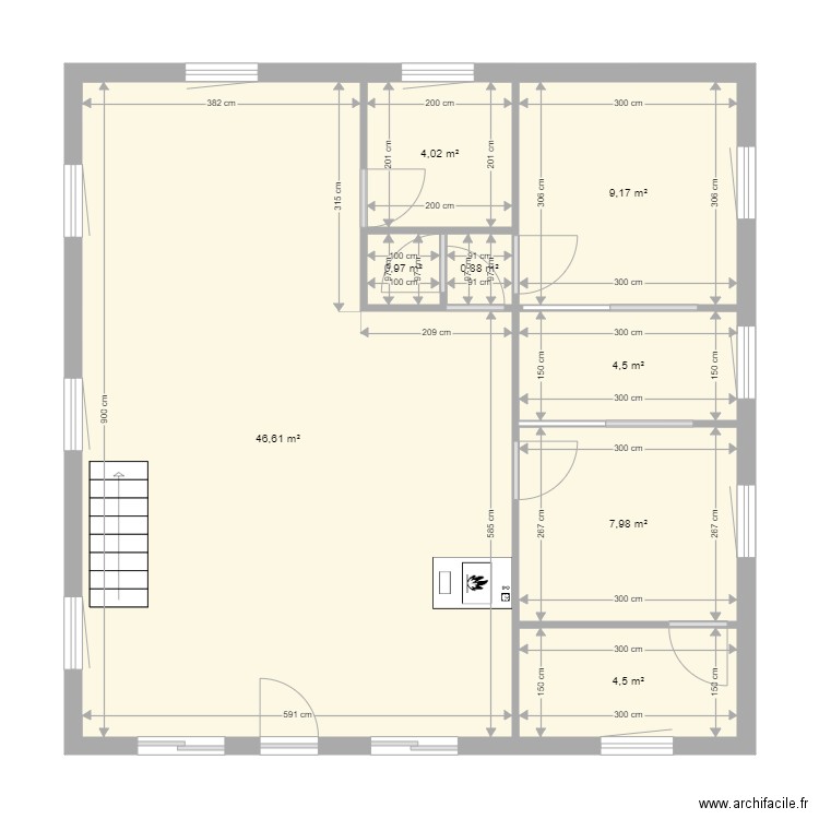 Plan rdc et extérieur 1 - Plan dessiné par Koki 9