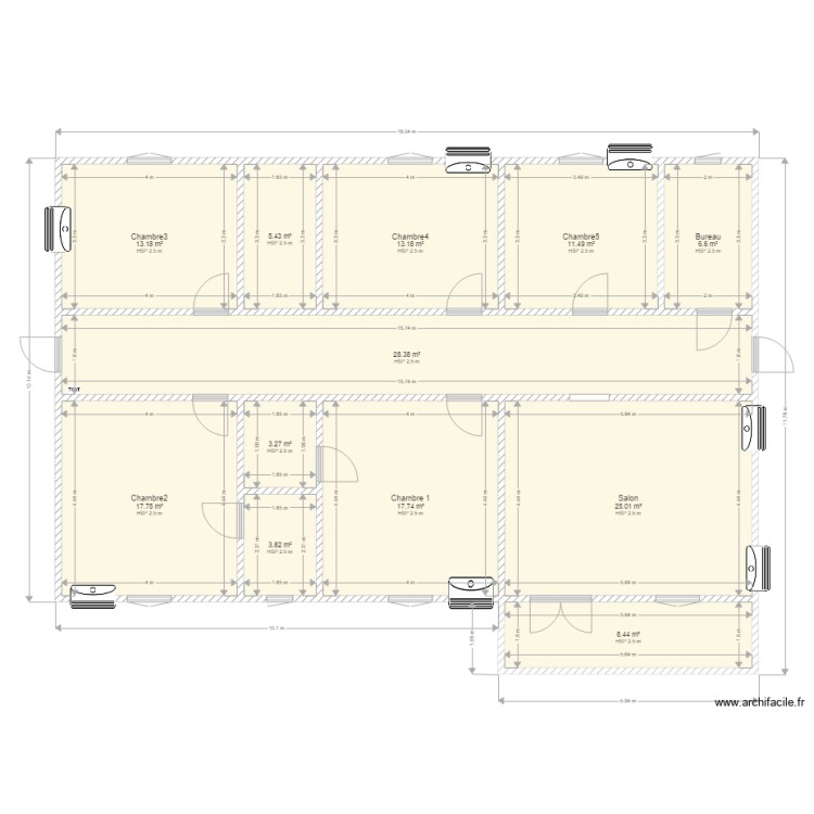 Plan – PLAN DE LOGEMENT – Par HEBELAMOU Emile ️ | ArchiFacile