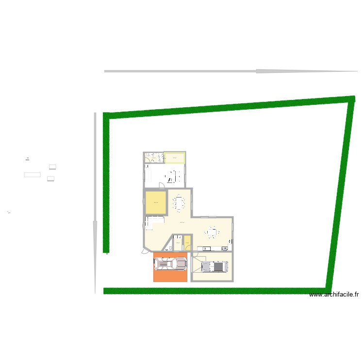 le saule - Plan 8 pièces 132 m2 dessiné par MNBVCXY