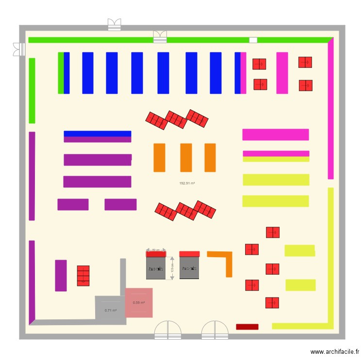 Plan Magasin - Plan dessiné par Mymyyc