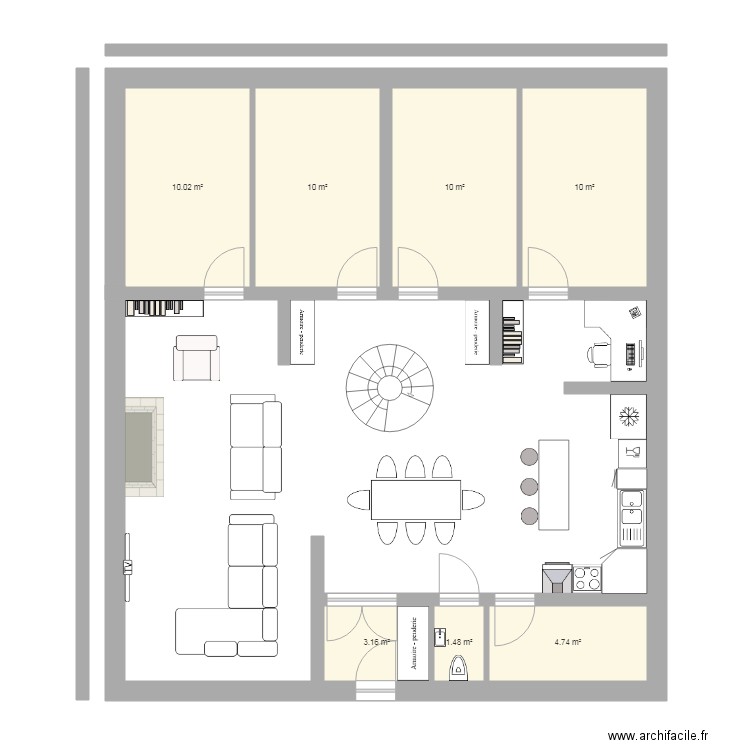 Plan RDC - Plan dessiné par Dragalazs