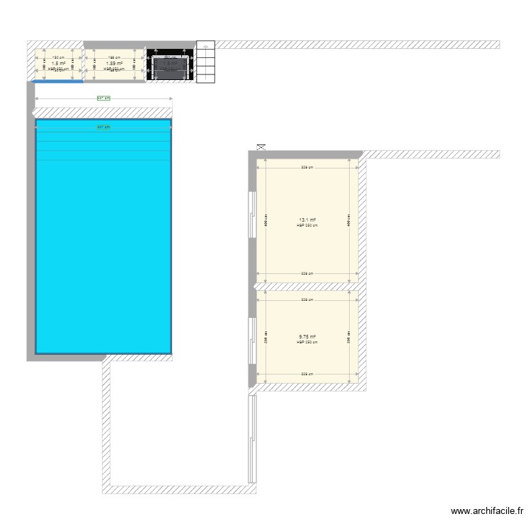 piscine - Plan dessiné par fabi80