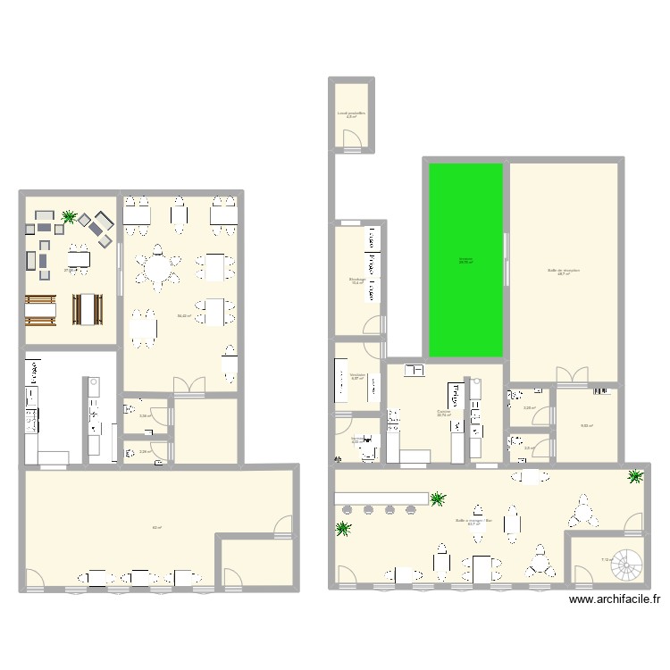 Plan – restaurant – Par toto61320 ️ | ArchiFacile
