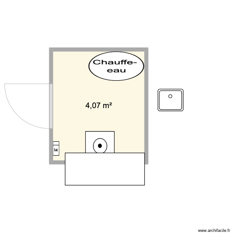 celier - Plan 1 pièce 4 m2 dessiné par lakinaella3