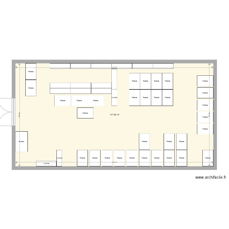Plan magasin - Plan dessiné par interim