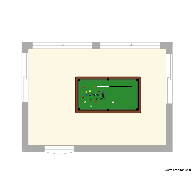Plan – billard – Par cros christelle ️ | ArchiFacile