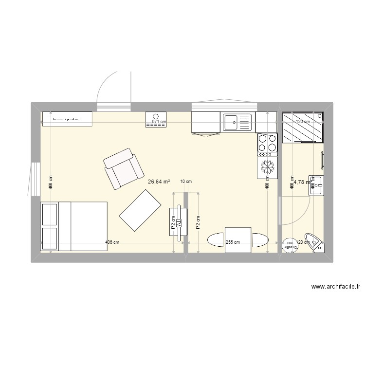 maison papi - Plan dessiné par loulou34z