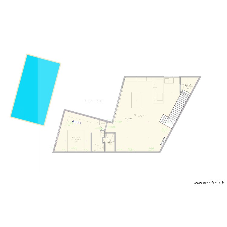 pichette - Plan 3 pièces 57 m2 dessiné par BILLY69000