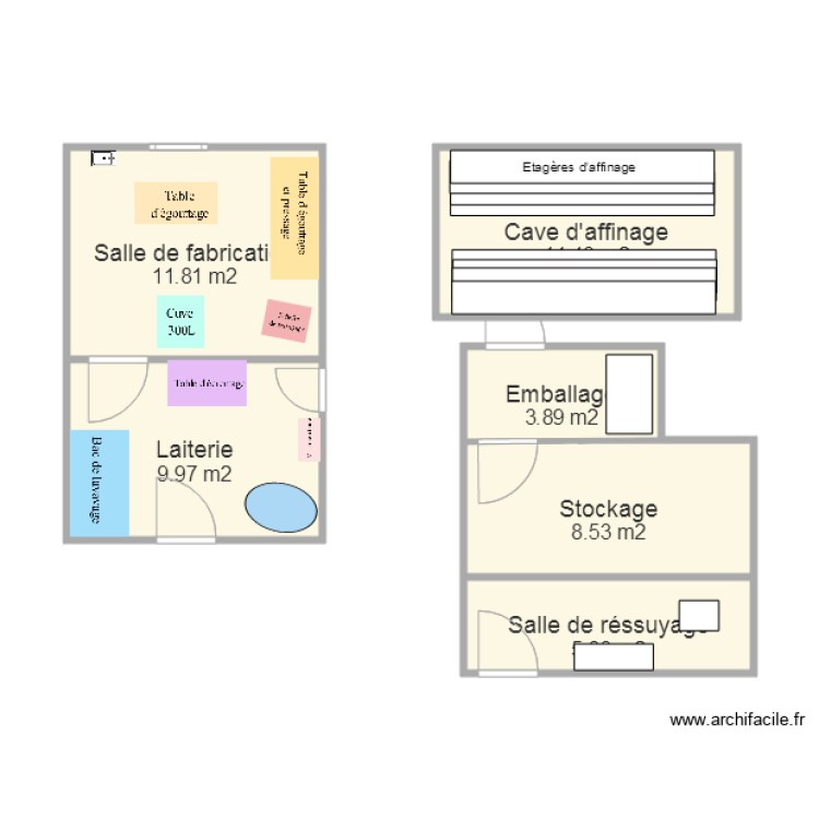 Plan – Fromagerie 2 – Par Christelle93 ️ | ArchiFacile