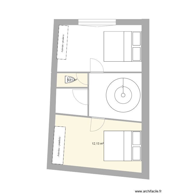 Maison TOLLA étage - Plan dessiné par Julien Tolla