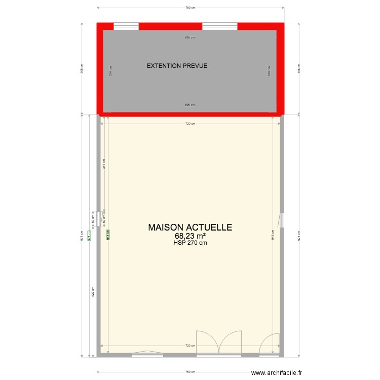 EXTENTION - Plan dessiné par zeruvina