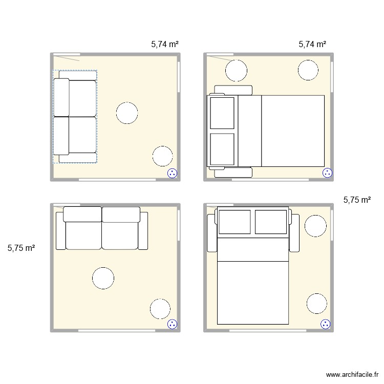 Alcove - Plan dessiné par Solsur
