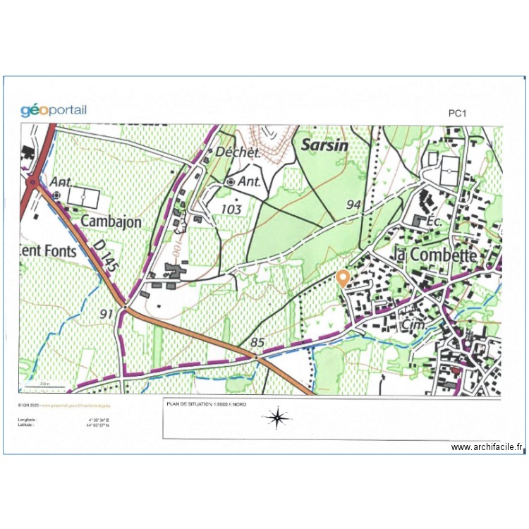 plan de situation - Plan dessiné par enzocastanier