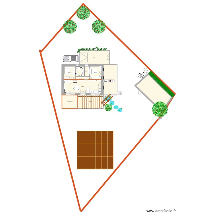 Maison - Plan 12 pièces 264 m2 dessiné par Madda