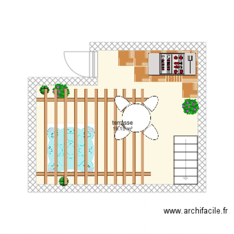 terrasse - Plan dessiné par benj072