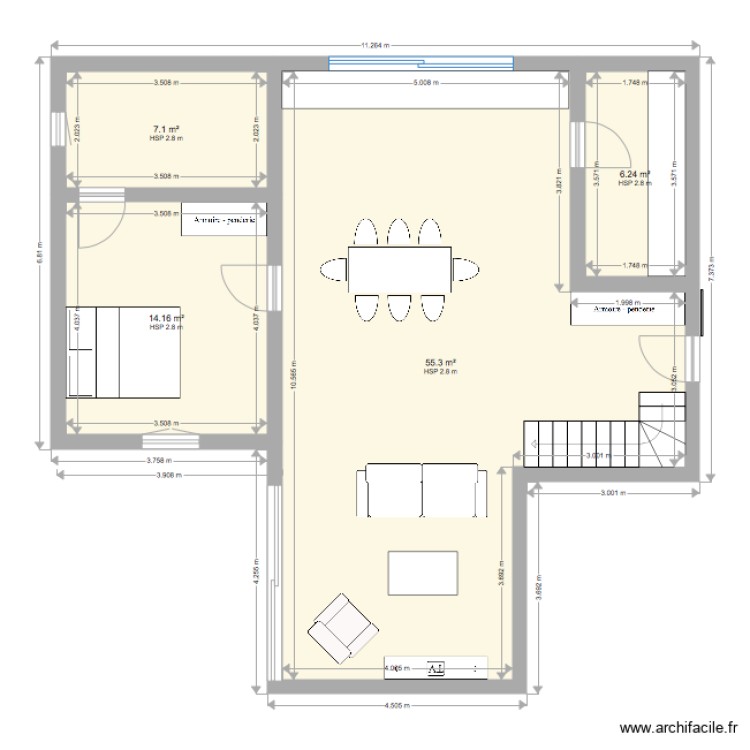 Plan – maison 7 – Par maisonjuliajeremy ️ | ArchiFacile