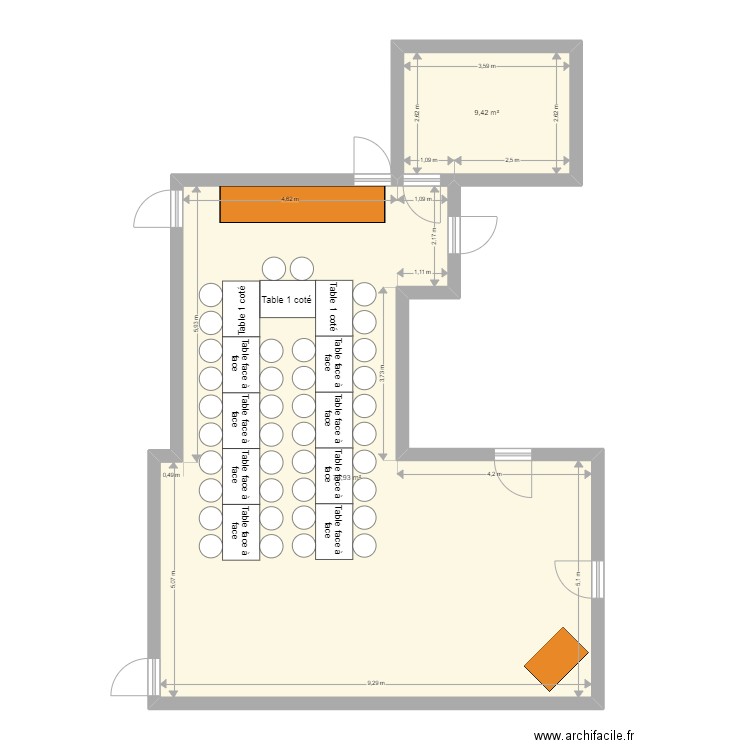 Plan – salle des fêtes – Par ced-02 ️ | ArchiFacile
