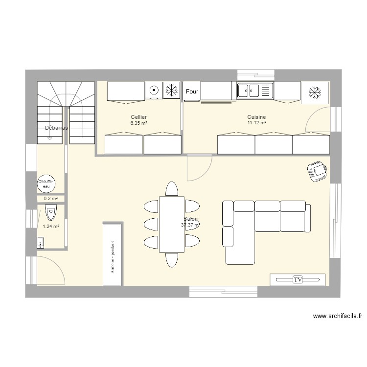 Plan maison v3 - Plan dessiné par DDEFLEUR