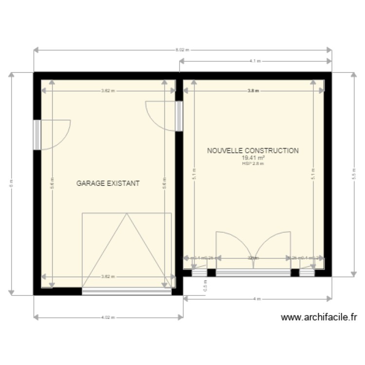 Plan – ANNEXE – Par trutt ️ | ArchiFacile