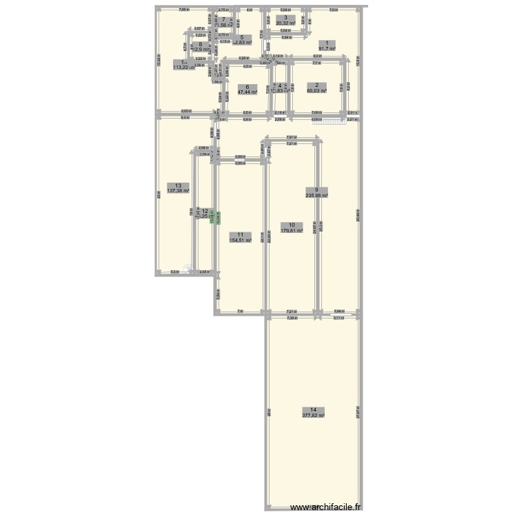 Laiterie Onzain RDC Plan 15 Pi ces 1548 M2 Dessin Par Antoine laiterie-onzain-rdc-plan-15-pi-ces-1548-m2-dessin-par-antoine