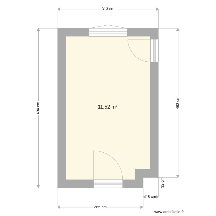 Cuisine Christiane - Plan dessiné par jnfohr