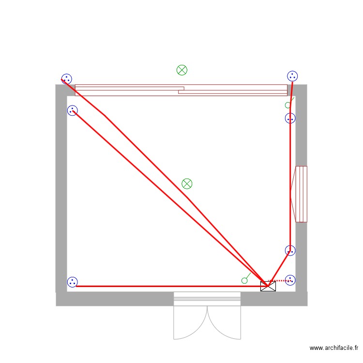 Terrasse - Plan dessiné par jacme64