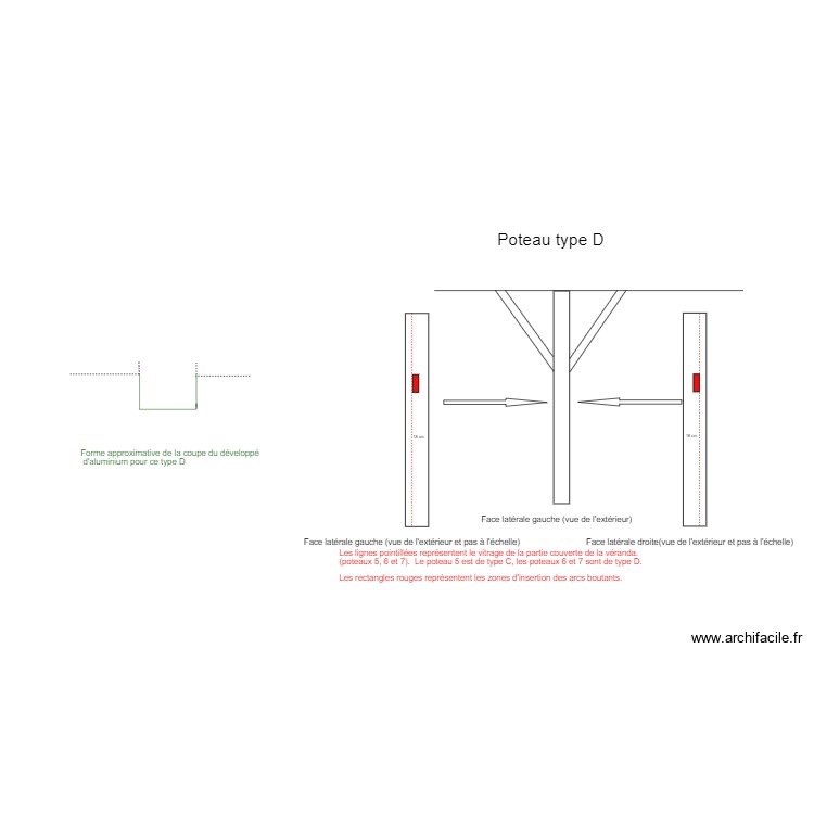 Plan – Poteau typeD – Par Chrisub ️ | ArchiFacile