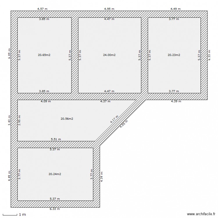 PLEIN SUD - RADIER - Plan dessiné par Angelica