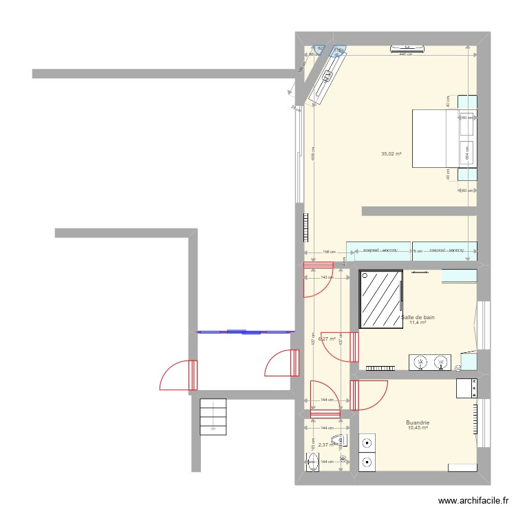 Nouvelle Annexe - Plan dessiné par BenLiPlan