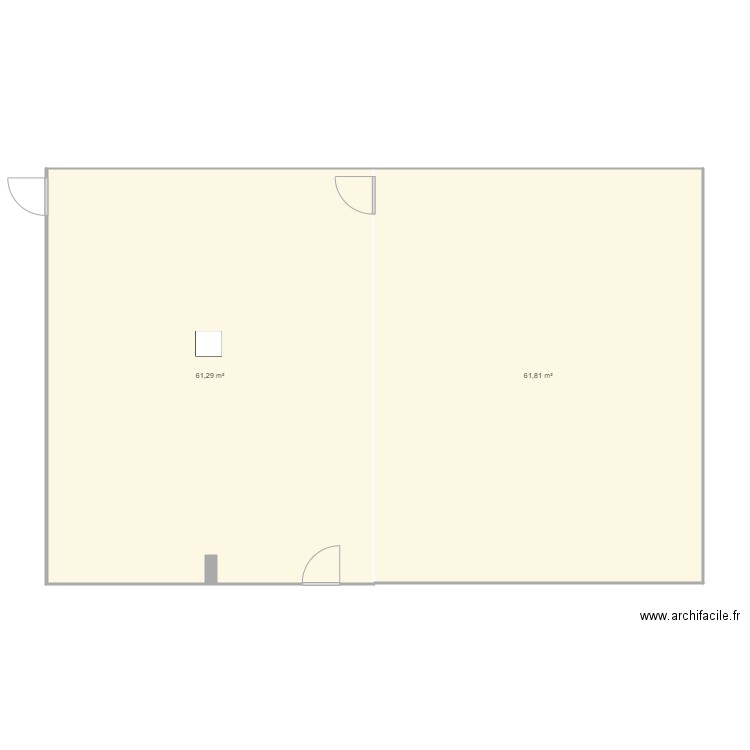 S106 S108 - Plan 2 pièces 123 m2 dessiné par Elsa Bft